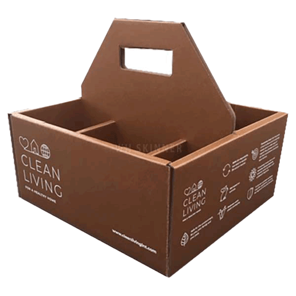 Cardboard Caddy for Cleaning Products - WH Skinner